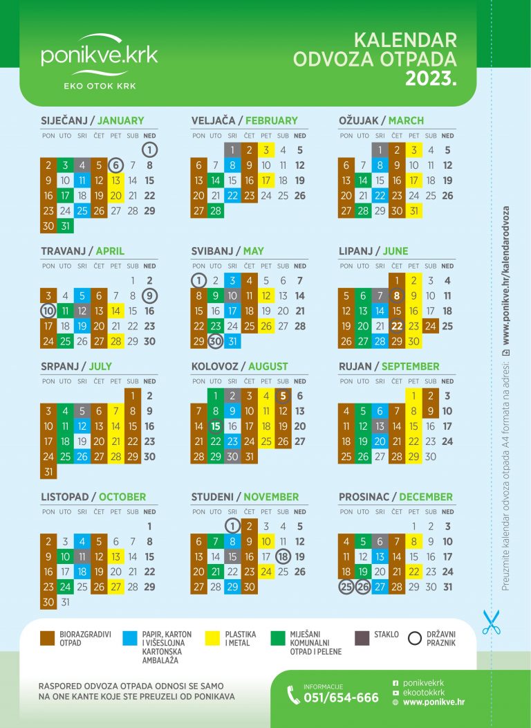 Važne promjene u kalendaru odvoza otpada za 2023. godinu, evo što se ...